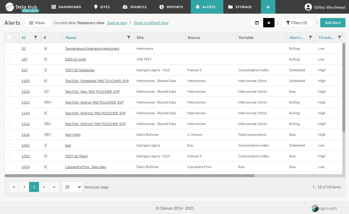 Manage alerts Verity Insights Documentation